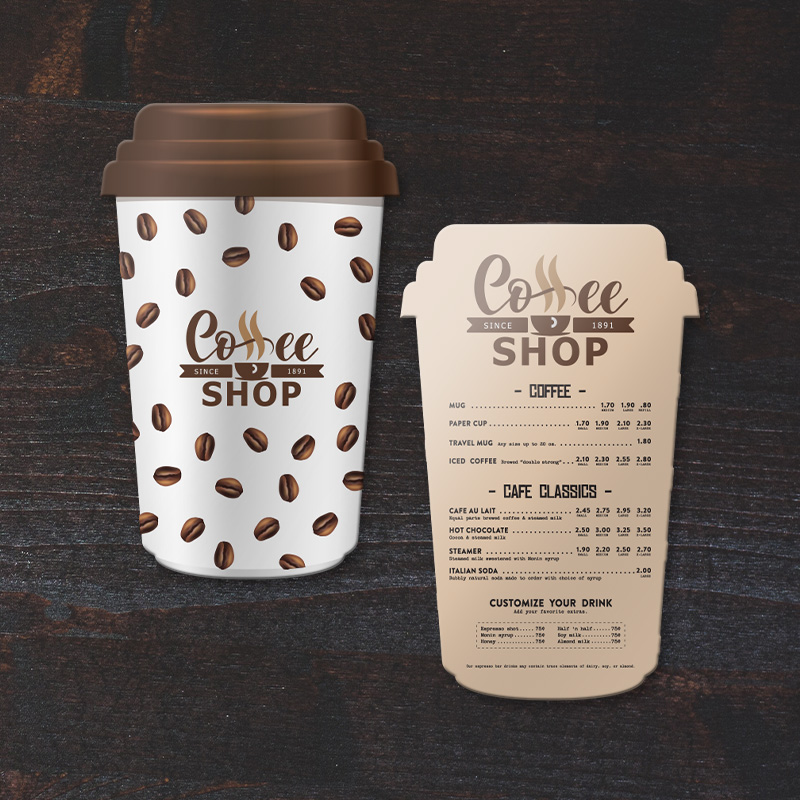 Plastic Menus | Custom Shape Menu | Design & Print Online ...