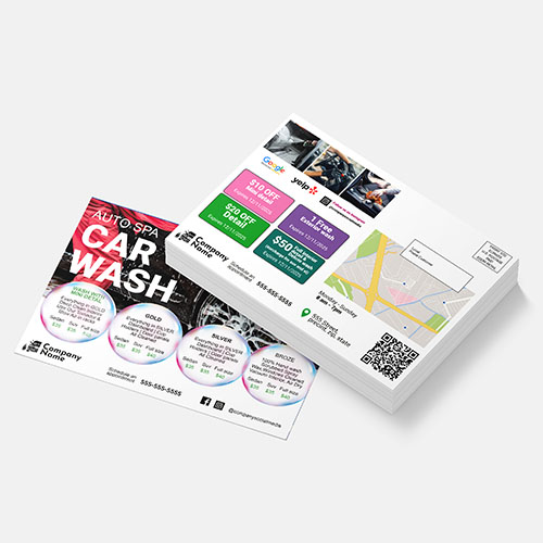 Automotive Detailing & Car Wash Postcards | Postcard Marketing