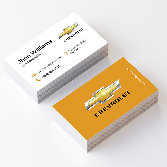 Chevrolet Dealership Business Cardse