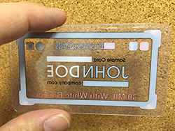 Plastic Business Card Information & Design Tips