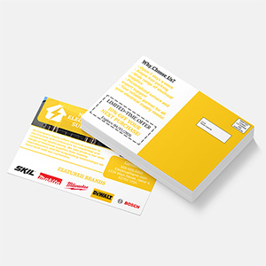Electrical Supplies Postcards | Postcard Print Marketing