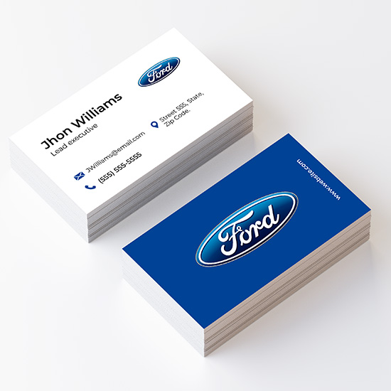 Ford Dealership Business Cards