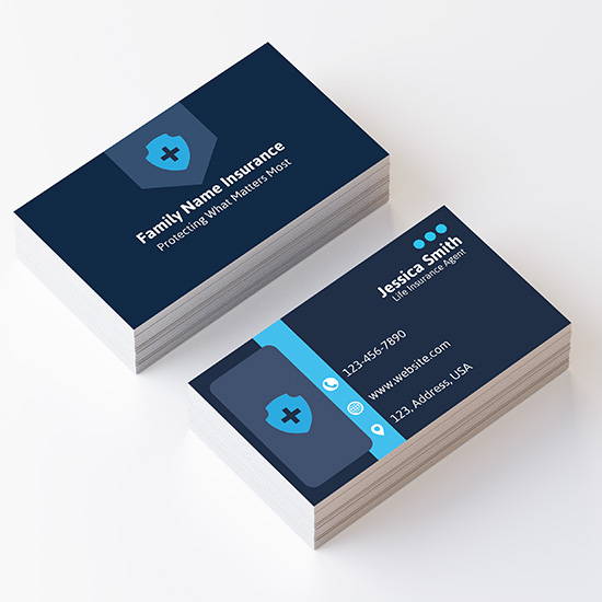 Life Insurance Business Cards