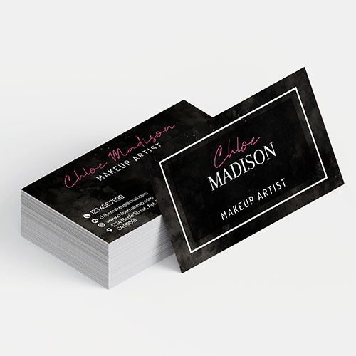 business cards for makeup artist