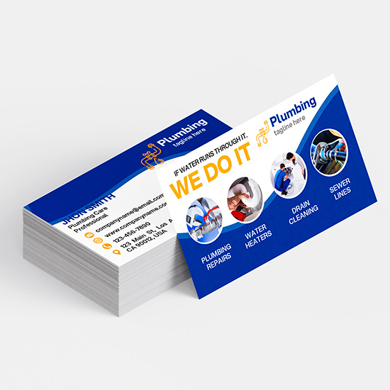 Plumbing Visiting Card Design