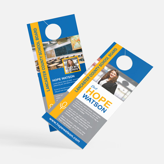 Political Marketing Door Hangers
