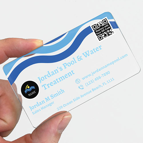 Pools Cleaning Business Cards