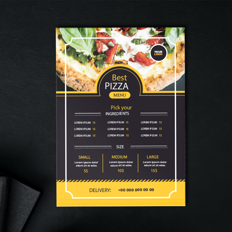 Plastic Menus | Custom Shape Menu | Design & Print Online ...