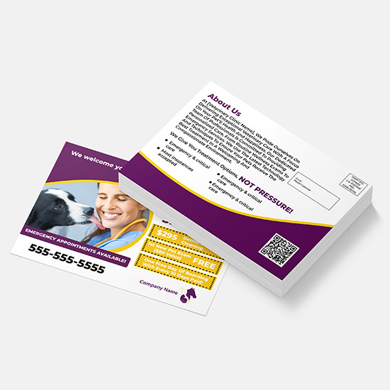 Veterinary Services Postcards | Postcard Print Marketing