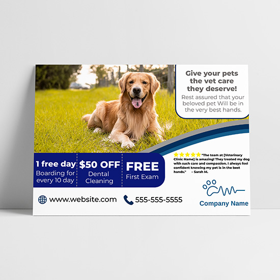 Veterinary Services Postcards | Postcard Print Marketing