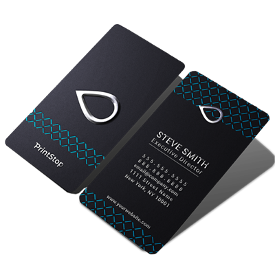 Silver Foil Business Cards | Luxury Metallic Business Card Printing